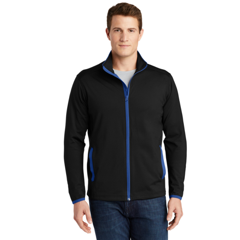 Sport-Tek® Sport-Wick® Stretch Contrast Full-Zip Jacket – Lacks Gear